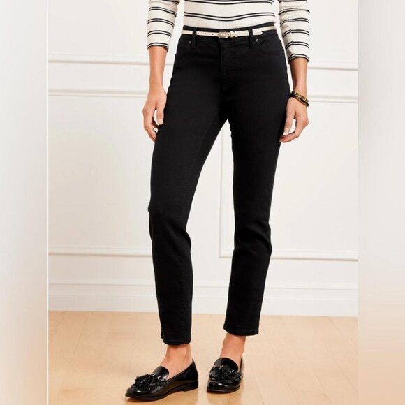 Talbots | Jeans | Talbots Black Flawless 5 Pocket Slim Ankle Curvy ...